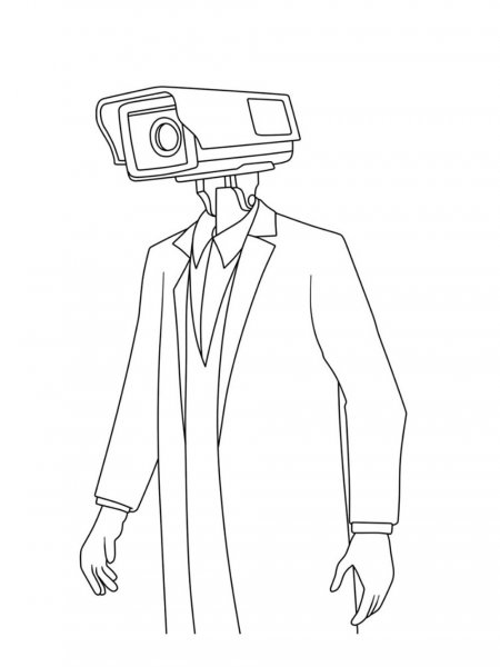 Cameraman coloring pages