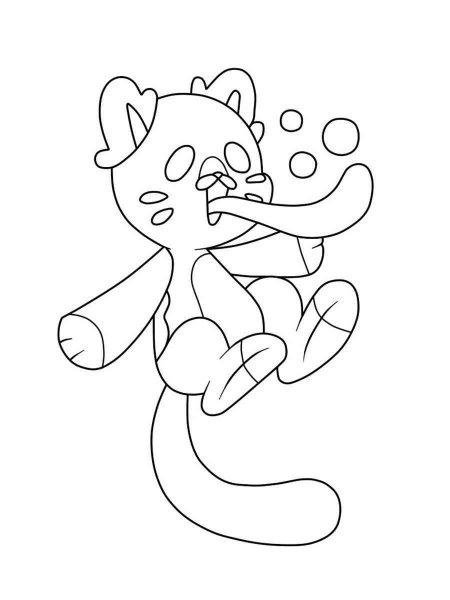 Candy Cat from Poppy Playtime coloring page - Free printable