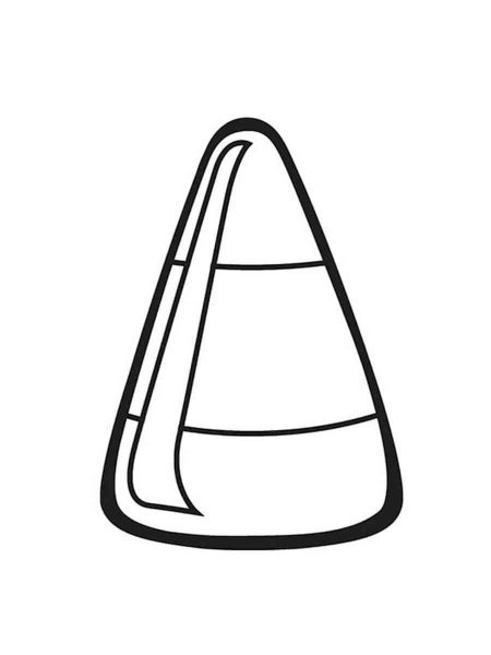 Candy Corn coloring page - Free printable