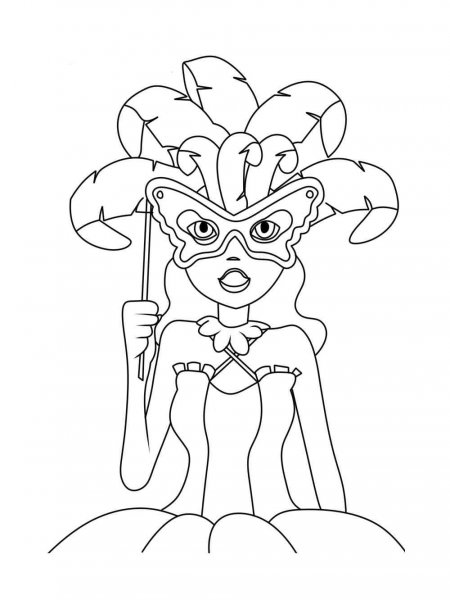Carnival coloring pages