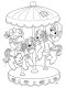 Carousel coloring pages