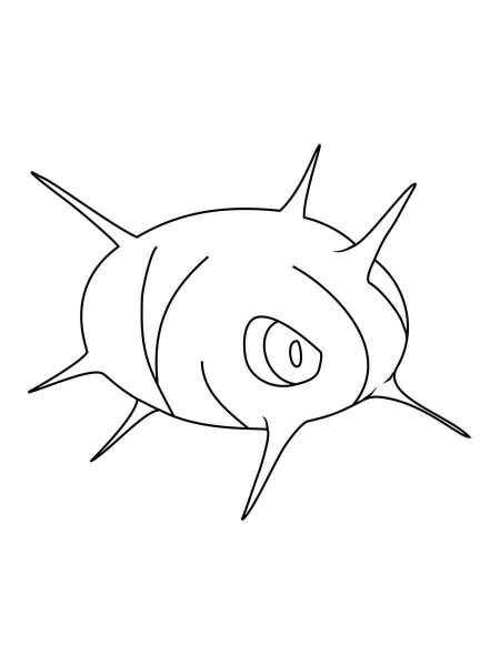 Pokemon Cascoon coloring pages - Free Printable