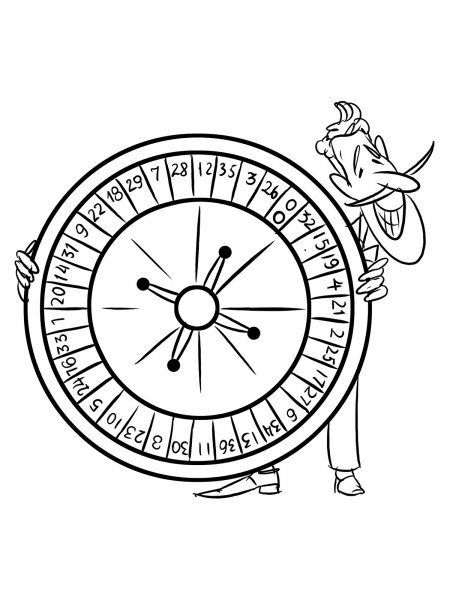 Casino coloring pages