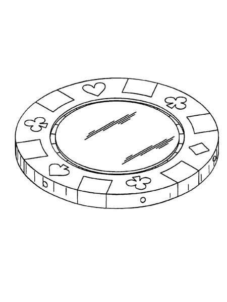 Casino coloring pages