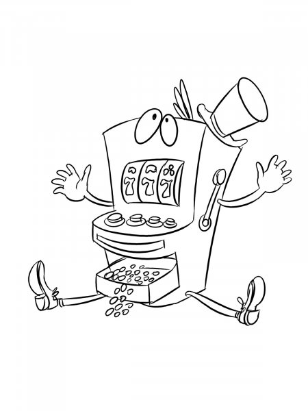 Casino coloring pages