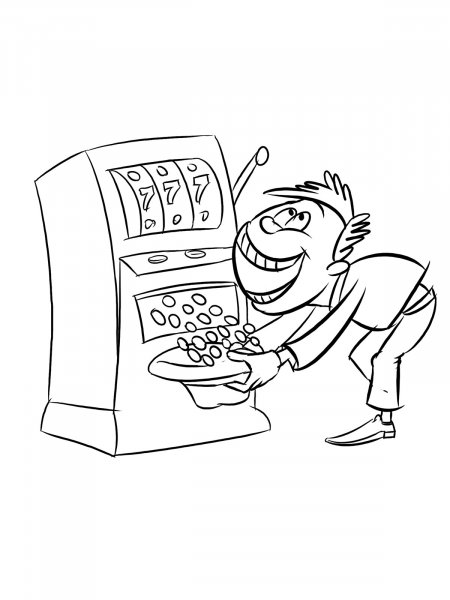 Casino coloring pages