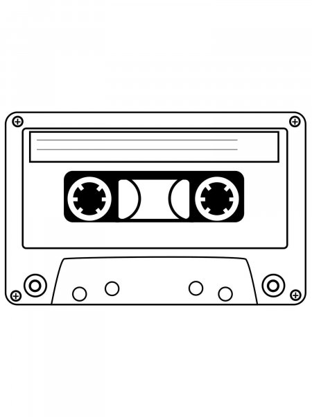 Cassette Tape coloring pages