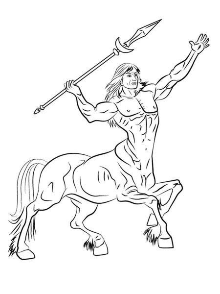 Centaur coloring pages