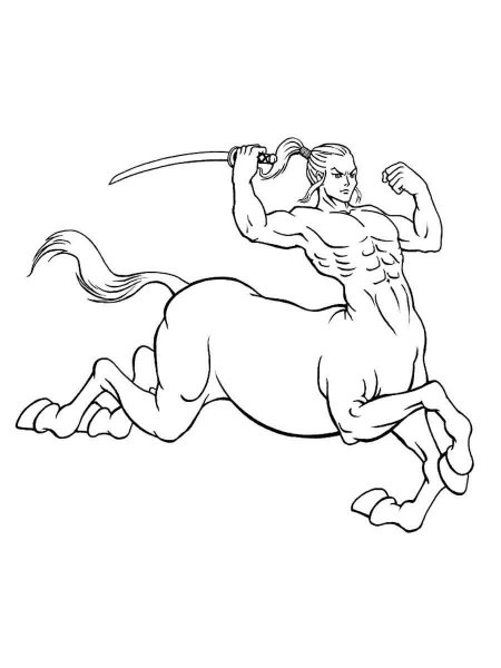 Centaur coloring pages