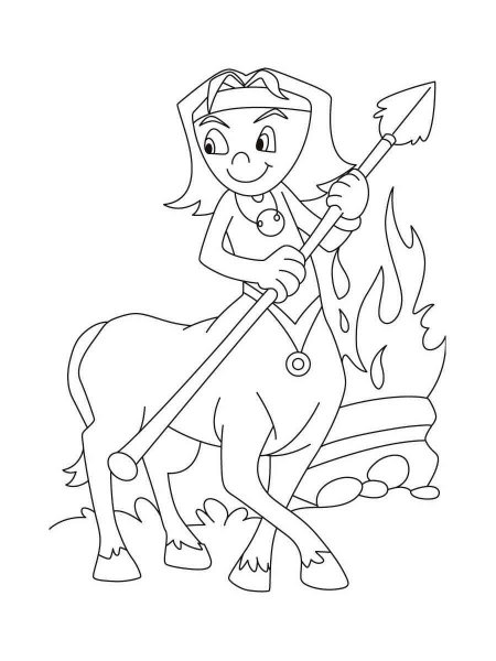 Centaur coloring pages