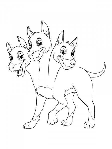 Cerberus coloring pages
