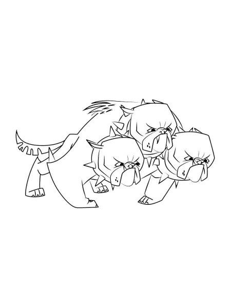 Cerberus coloring pages