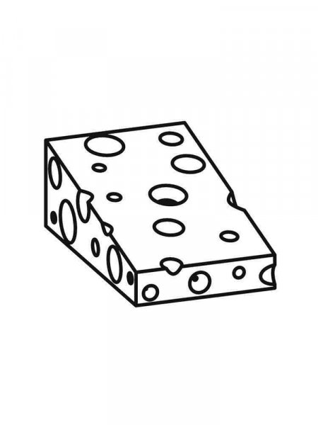 Cheese coloring pages