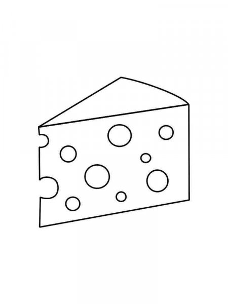 Cheese coloring pages