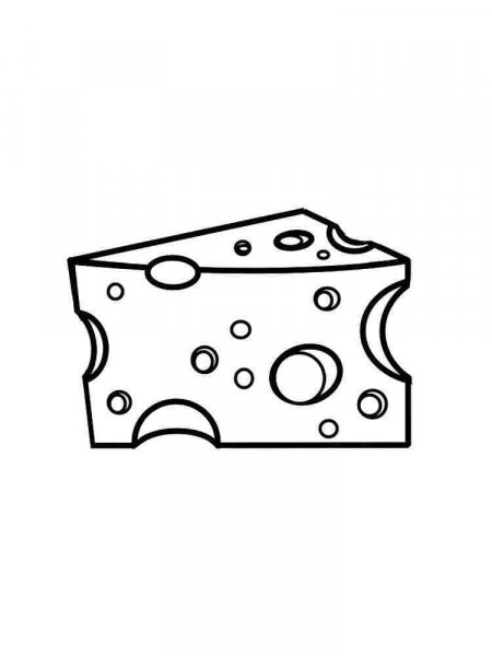 Cheese coloring pages