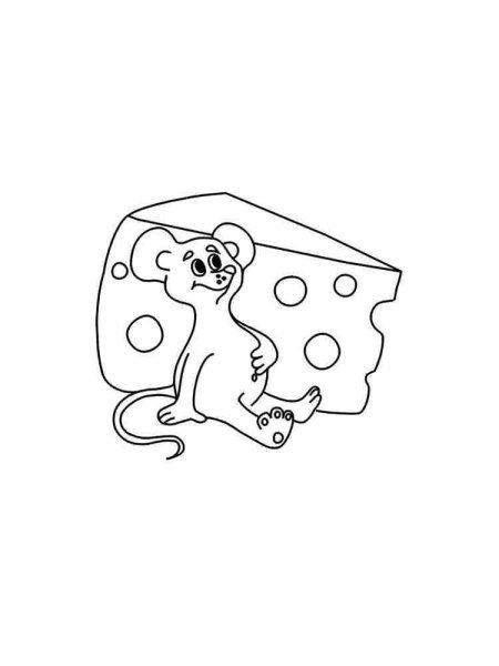 Cheese coloring pages