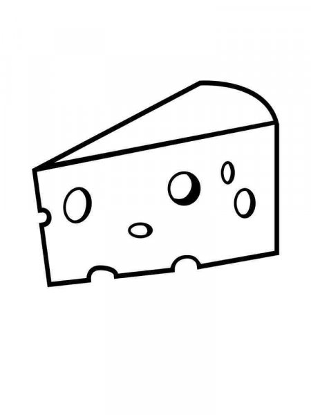 Cheese coloring pages