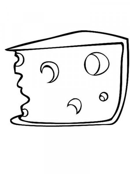 Cheese coloring pages