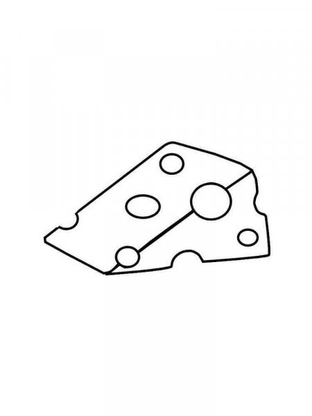 Cheese coloring pages