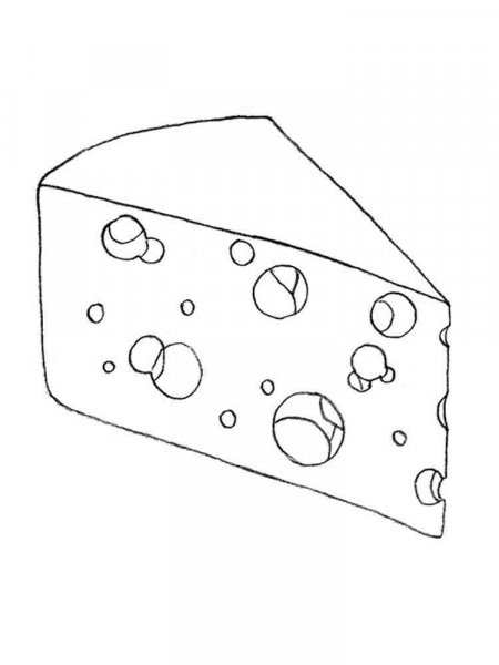 Cheese coloring pages