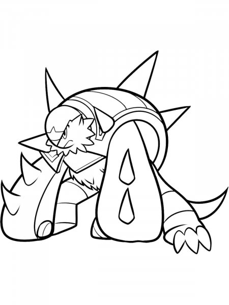Pokemon Chesnaught coloring pages - Free Printable