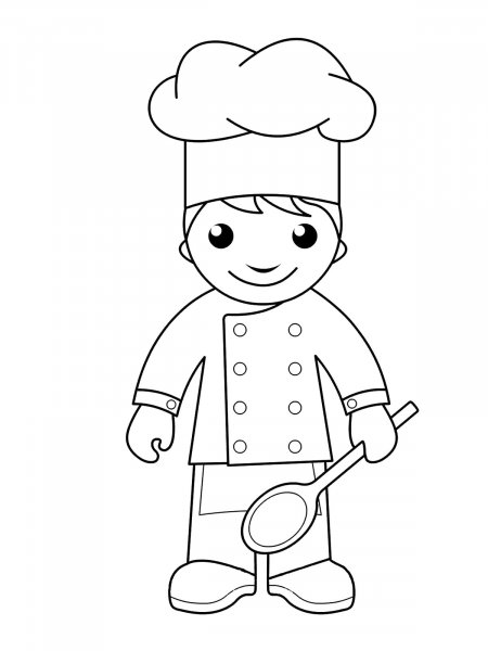 Chief cook coloring pages