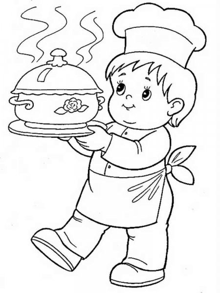 Chief cook coloring pages