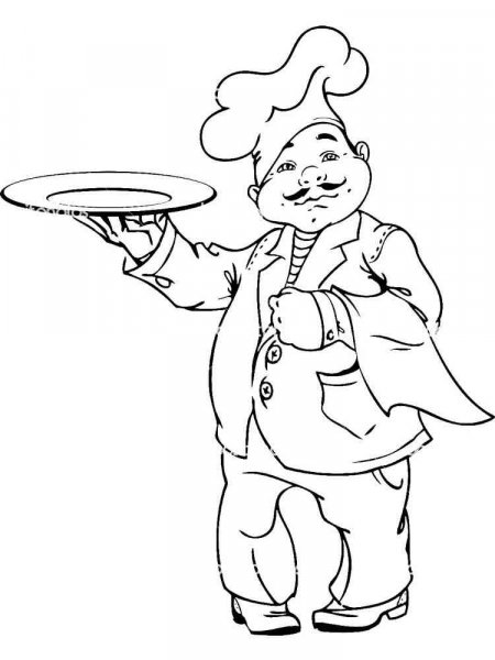 Chief cook coloring pages