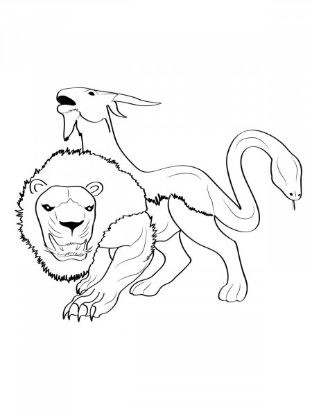 Chimera coloring pages