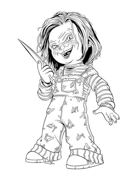 Chucky coloring pages