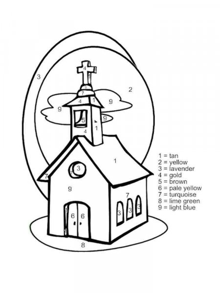 Church coloring pages