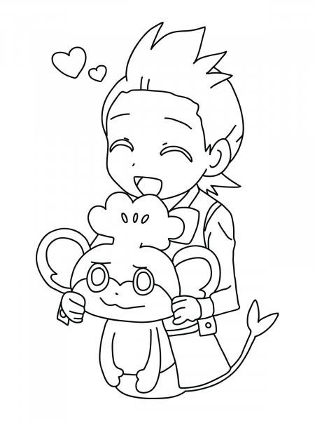 Cilan Pokemon Coloring Pages