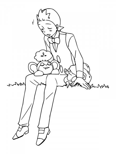 Cilan Pokemon Coloring Pages