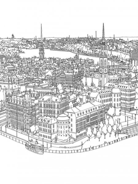 City coloring pages. Download and print City coloring pages.
