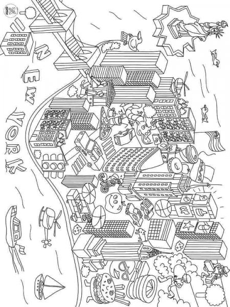 City coloring pages. Download and print City coloring pages.