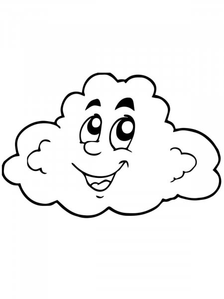 Cloud coloring pages