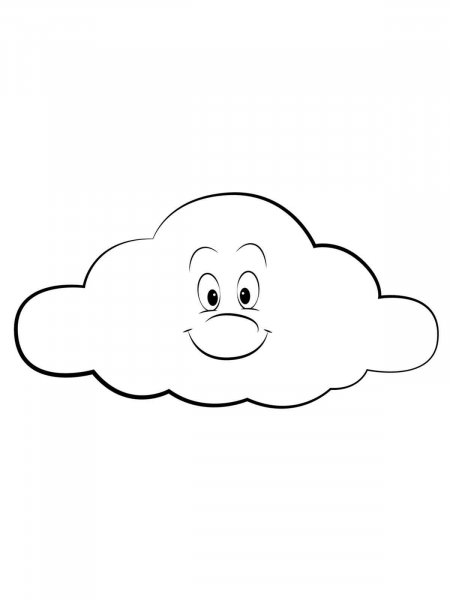 Cloud coloring pages