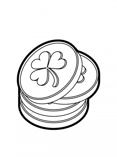Coin coloring pages