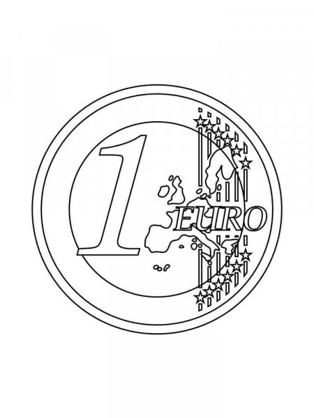Coin coloring pages