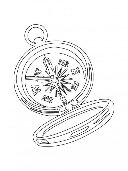 Compass coloring pages