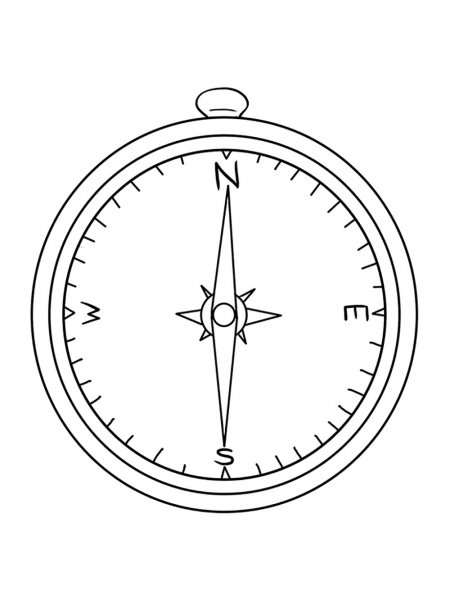Compass coloring pages