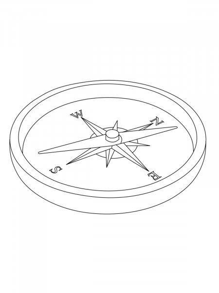 Compass coloring pages