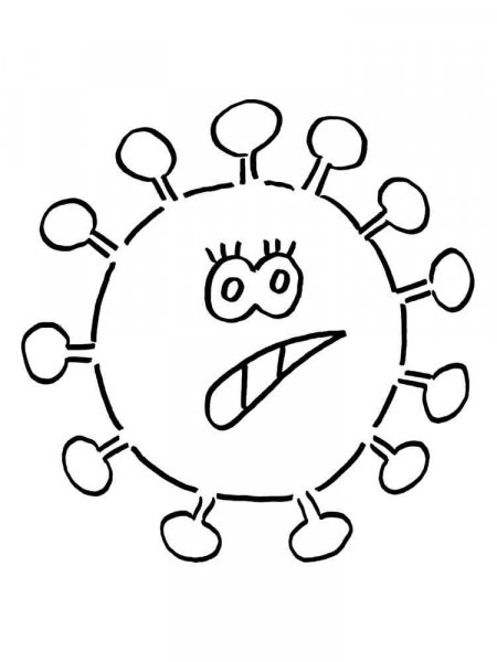 Coronavirus coloring pages