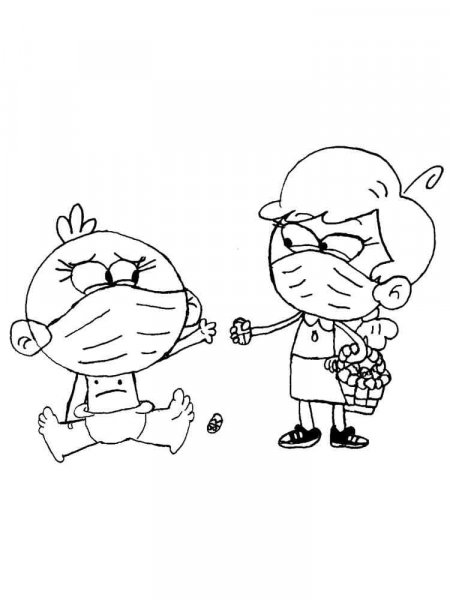 Coronavirus coloring pages