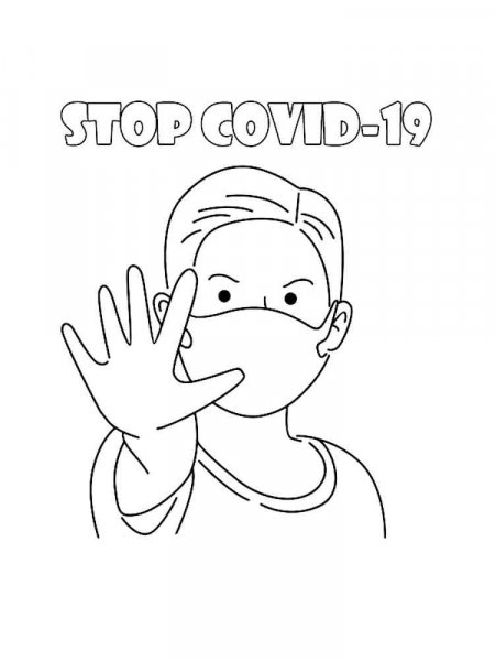 Coronavirus coloring pages