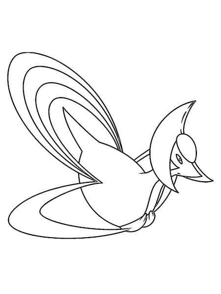 Cresselia Pokemon coloring pages - Free Printable