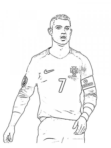 Cristiano Ronaldo coloring pages