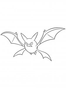Crobat Pokemon coloring pages - Free Printable