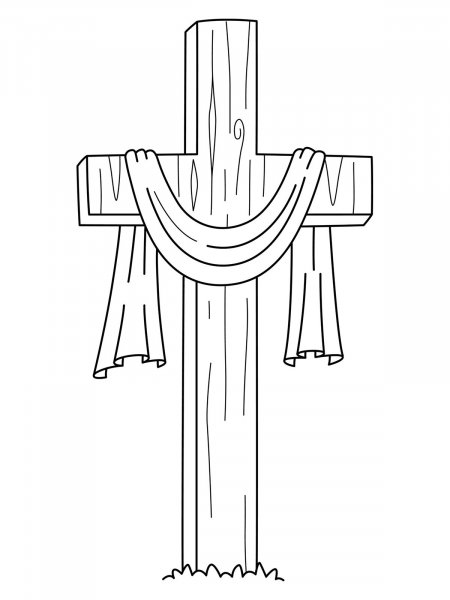 Cross coloring pages