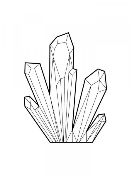 Crystal coloring pages
